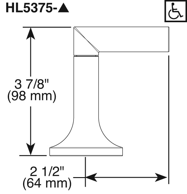 Odin® | Widespread Lavatory High Lever Handles