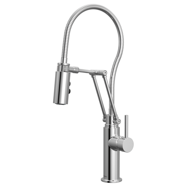 Odin® | Articulating Kitchen Faucet with Finished Hose - Less Handle