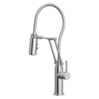Odin® | Articulating Kitchen Faucet with Finished Hose - Less Handle