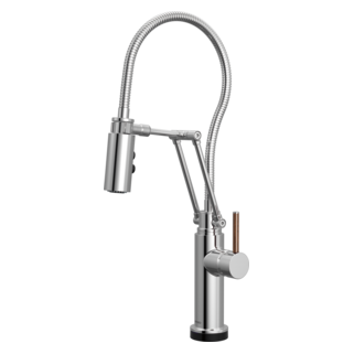 Odin® | SmartTouch® Articulating Kitchen Faucet with Finished Hose ...