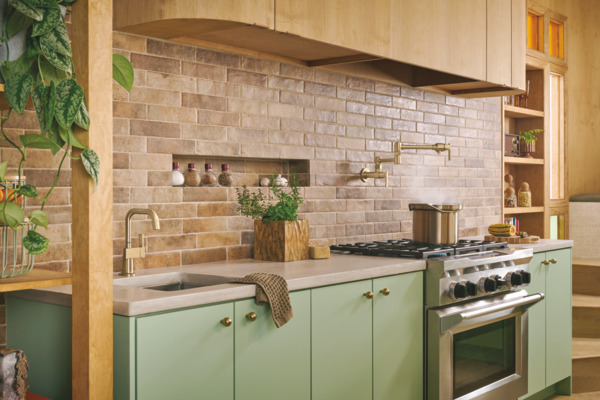 Frank Lloyd Wright® Kitchen Collection by Brizo® | Wall Mount Pot Filler