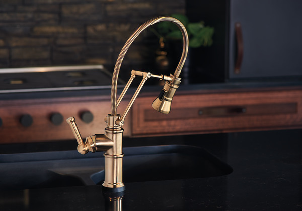 Artesso® | SmartTouch® Articulating Kitchen Faucet With Finished Hose