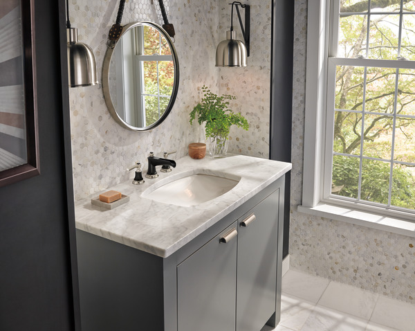 Rook® | Widespread Lavatory Faucet with Channel Spout - Less Handles 1. ...