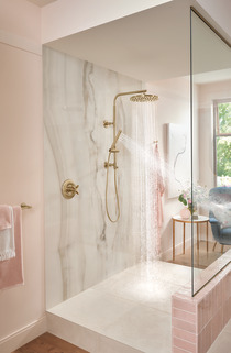 Essential™ Shower Series | 12" Linear Round Single-Function Raincan ...