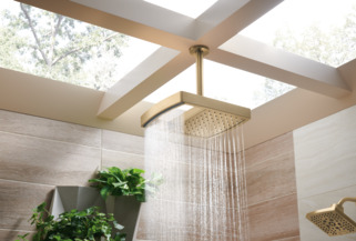 Essential™ Shower Series | 7" Linear Square H2Okinetic® Multi-Function ...