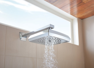 Vettis® | H2Okinetic® Square Multi-Function Showerhead