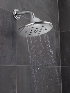 Rook® | 8” H2Okinetic® Round Multi-Function Wall Mount Showerhead