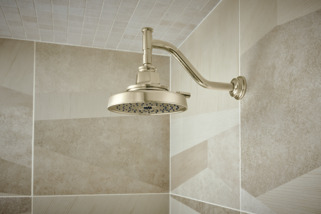 Invari® | 11" Angled Shower Arm And Flange