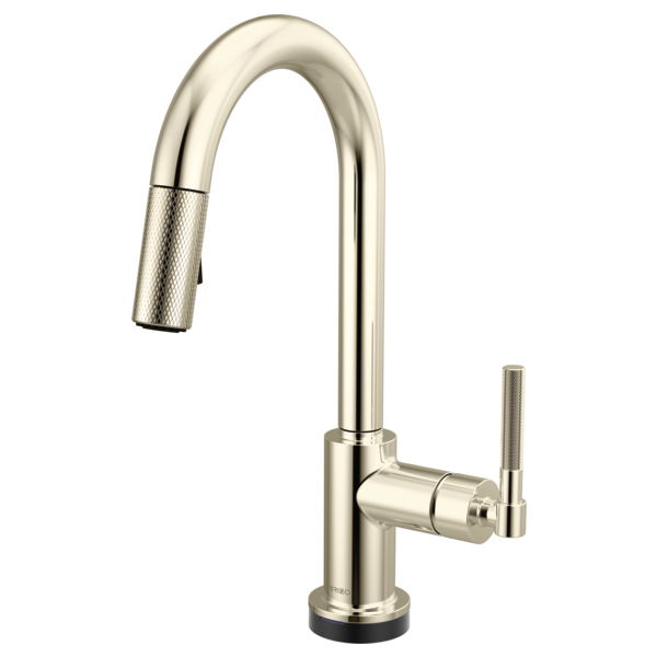 Litze® | Smarttouch Pull-Down Prep Faucet with Arc Spout - Knurled Handle