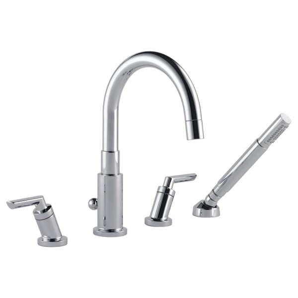Trevi | Roman Tub with Hand Shower - Complete Rough & Trim, Lever Handles