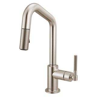 Litze® | Pull-Down Prep Faucet with Angle Spout - Knurled Handle
