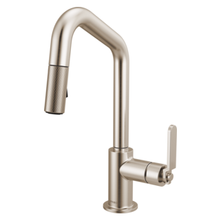 Litze® | Pull-Down Prep Faucet with Angle Spout - Industrial Handle