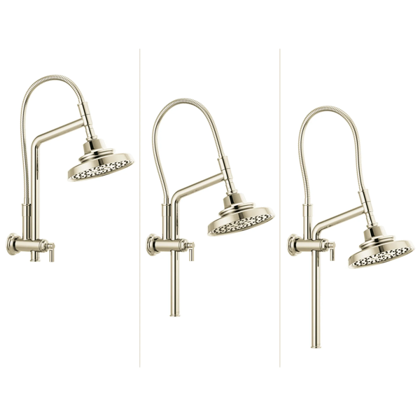 Essential™ Shower Series | 12 7/16" Classic Slide Bar Shower Arm And Flange